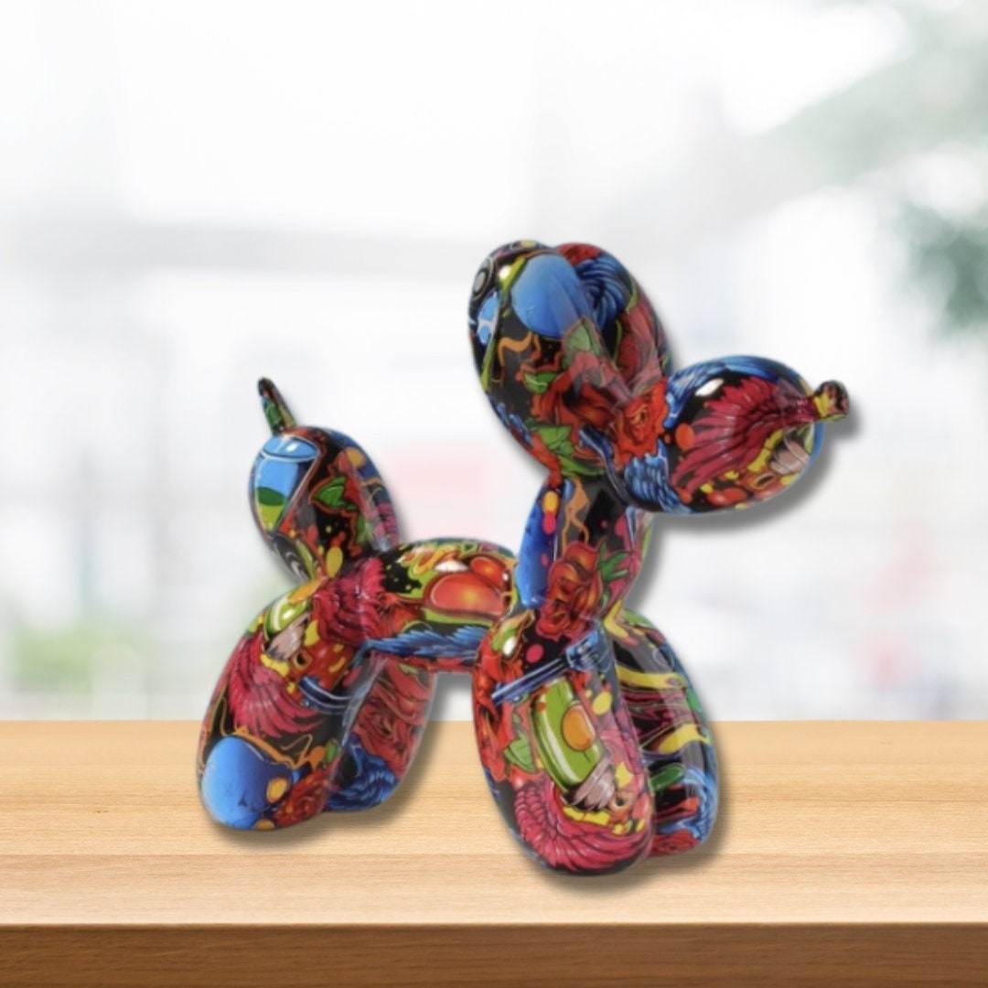 14 Color Option Balloon Dog Statues, Minimalist Balloon Animal ...
