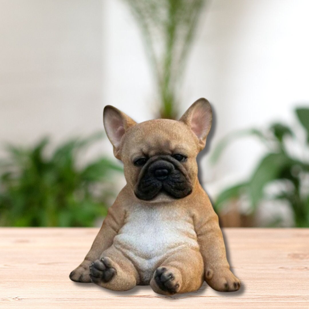 Sleepy Bulldog Statues Cute Dog Sculptures Sleeping Puppy Statue ...