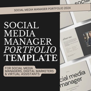 Canva Social Media Portfolio Template, Easy to Edit Social Media ...