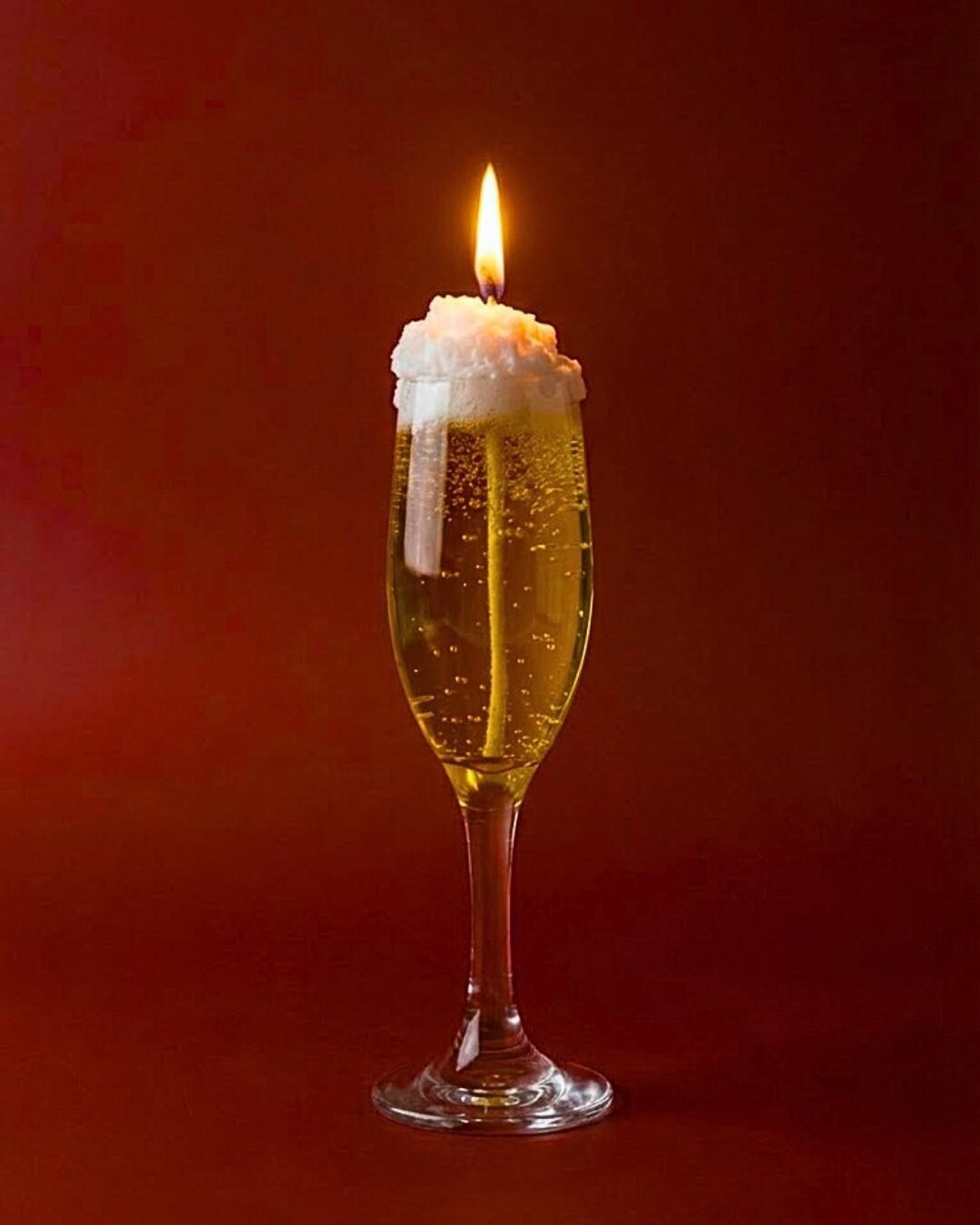 Realistic Beer Candle With Foam Head | Fake Drink Gel Wax | Sparkling ...