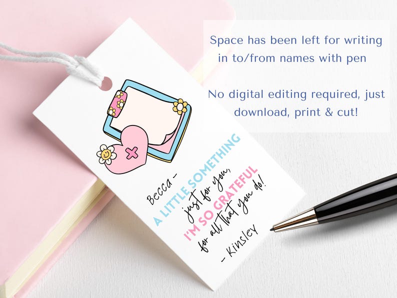 Thank You Gift Tag, Printable for Doctors, Nurses, First Responders ...
