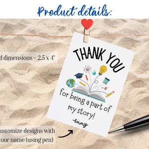 Teacher Appreciation Gift Tag for End of Year, Graduation, or Any Other ...