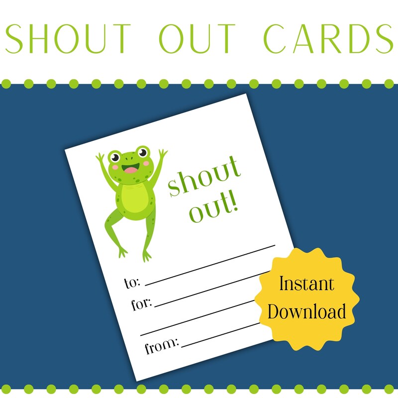 Shout Out Cards - Etsy