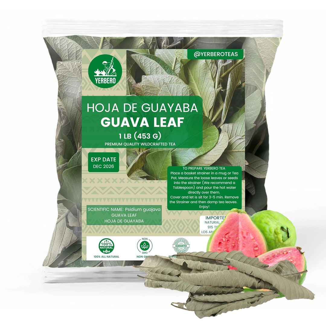 Yerbero Whole Dried Guava Leaf 1 LB 453g 160-240 Leaves - Etsy