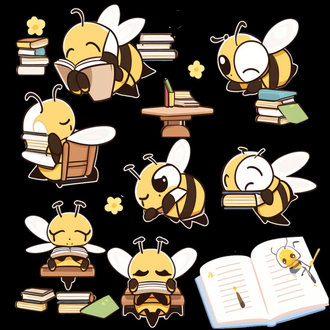 Buzzy Learners - Bee & Homeschooling Sticker Sheet - Digital PNG ...