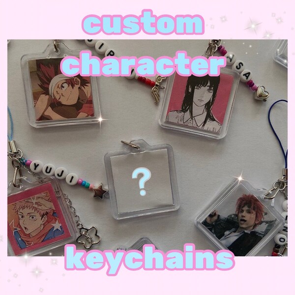 Cute Anime Keychains - Etsy