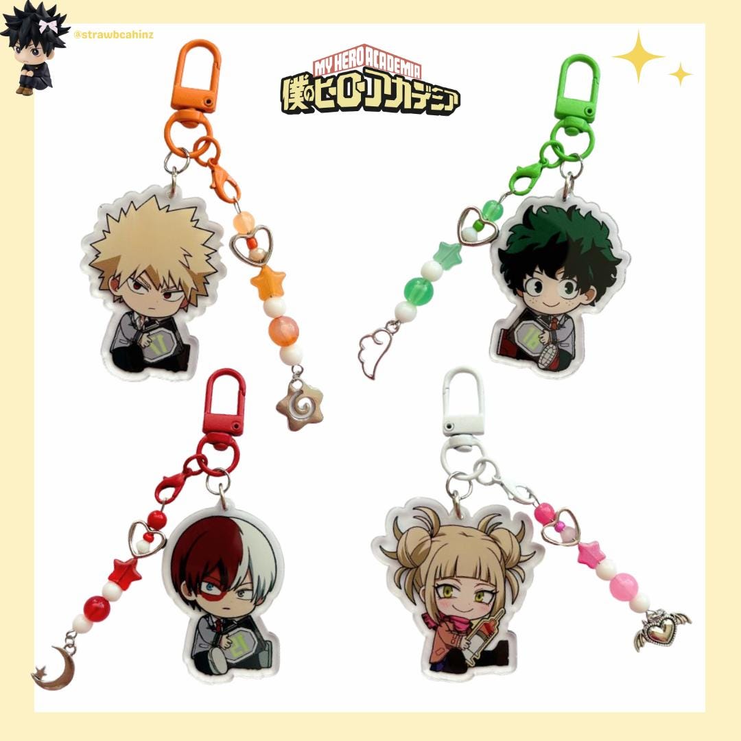 My Hero Academia Keychains / Anime / Bnha / Bakugou / Deku / Todoroki ...