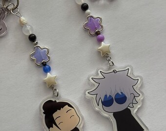 Jujutsu Kaisen Gojo Satoru and Geto Suguru Matching Keychains - Etsy