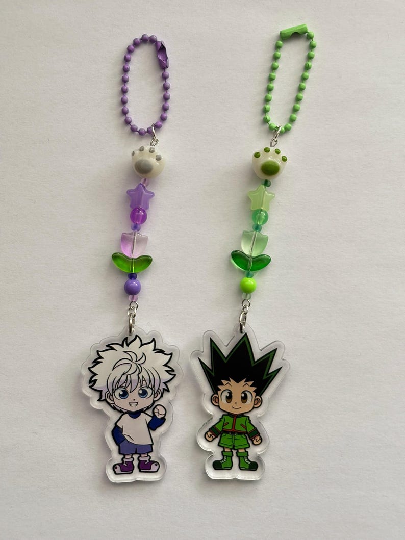 Hunter X Hunter / Gon & Killua Keychains - Etsy