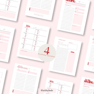 Weekly Meal Planner, Shopping List, Recipe Template Printable, Blank ...