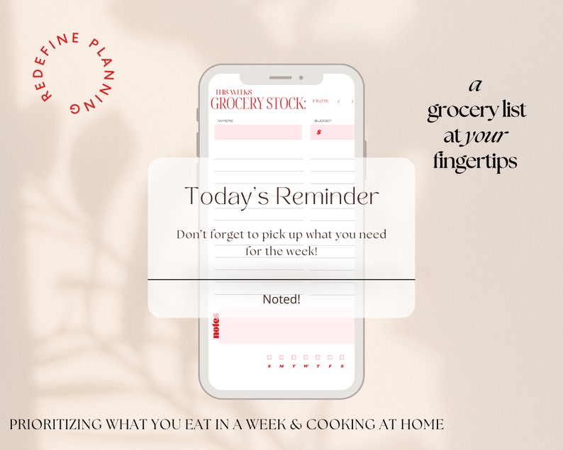 Weekly Meal Planner, Shopping List, Recipe Template Printable, Blank ...