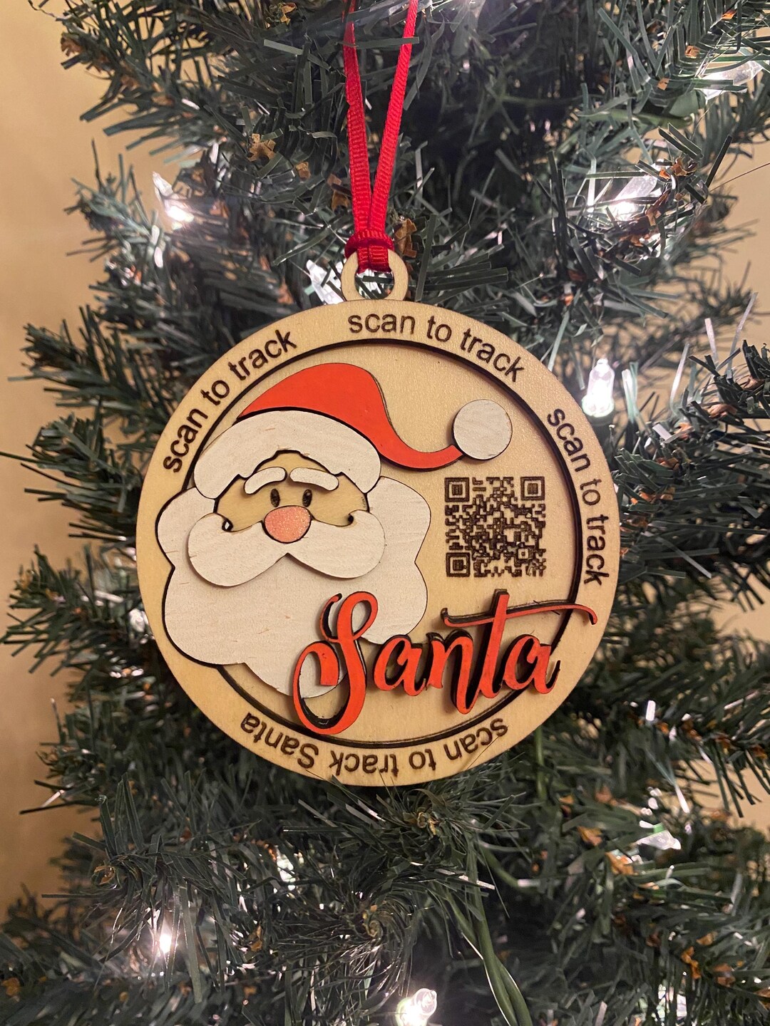 Santa Tracker Ornament #2 - Etsy