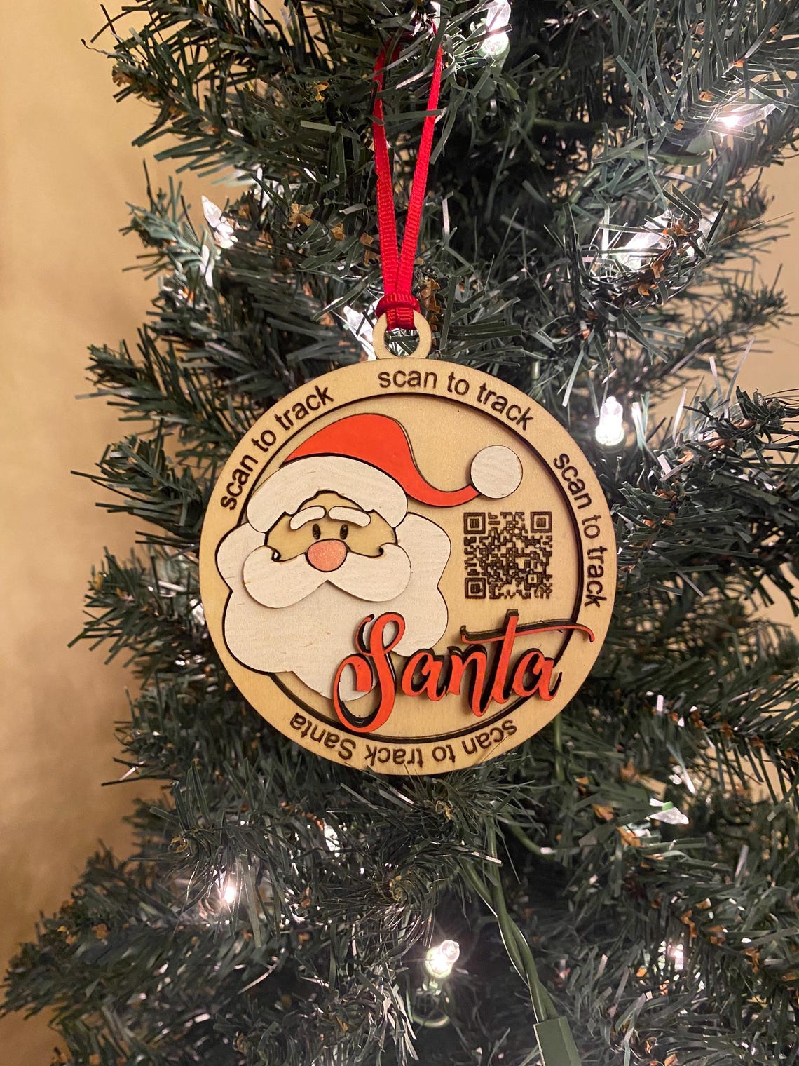 Santa Tracker Ornament #2 - Etsy