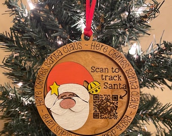 Santa Tracker Ornament - Etsy
