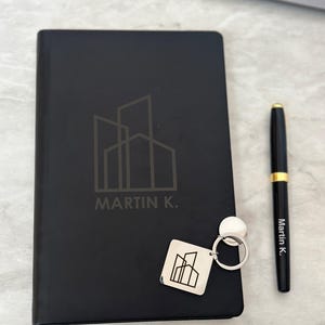 Personalized Architect Gift Set, Custom Engraved Notebook Pen Keychain ...