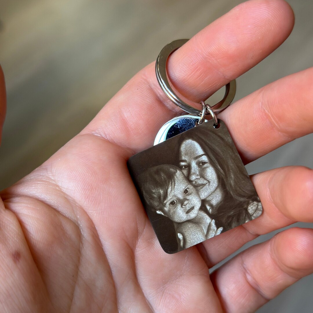 Photo Keychain, Keychain With Photo, Custom Keychain Picture, Custom ...