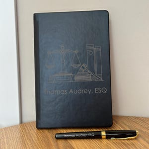 Custom Lawyer Gift Set, Personalized Law Journal Pen USB Keychain ...