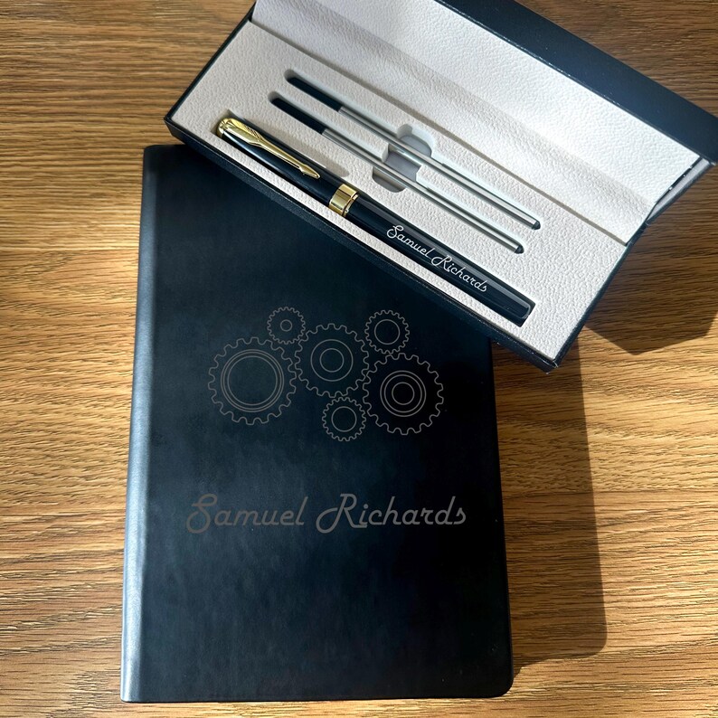 Engineer Gift Set, Personalized Notebook Pen Bracelet Belt, Custom ...