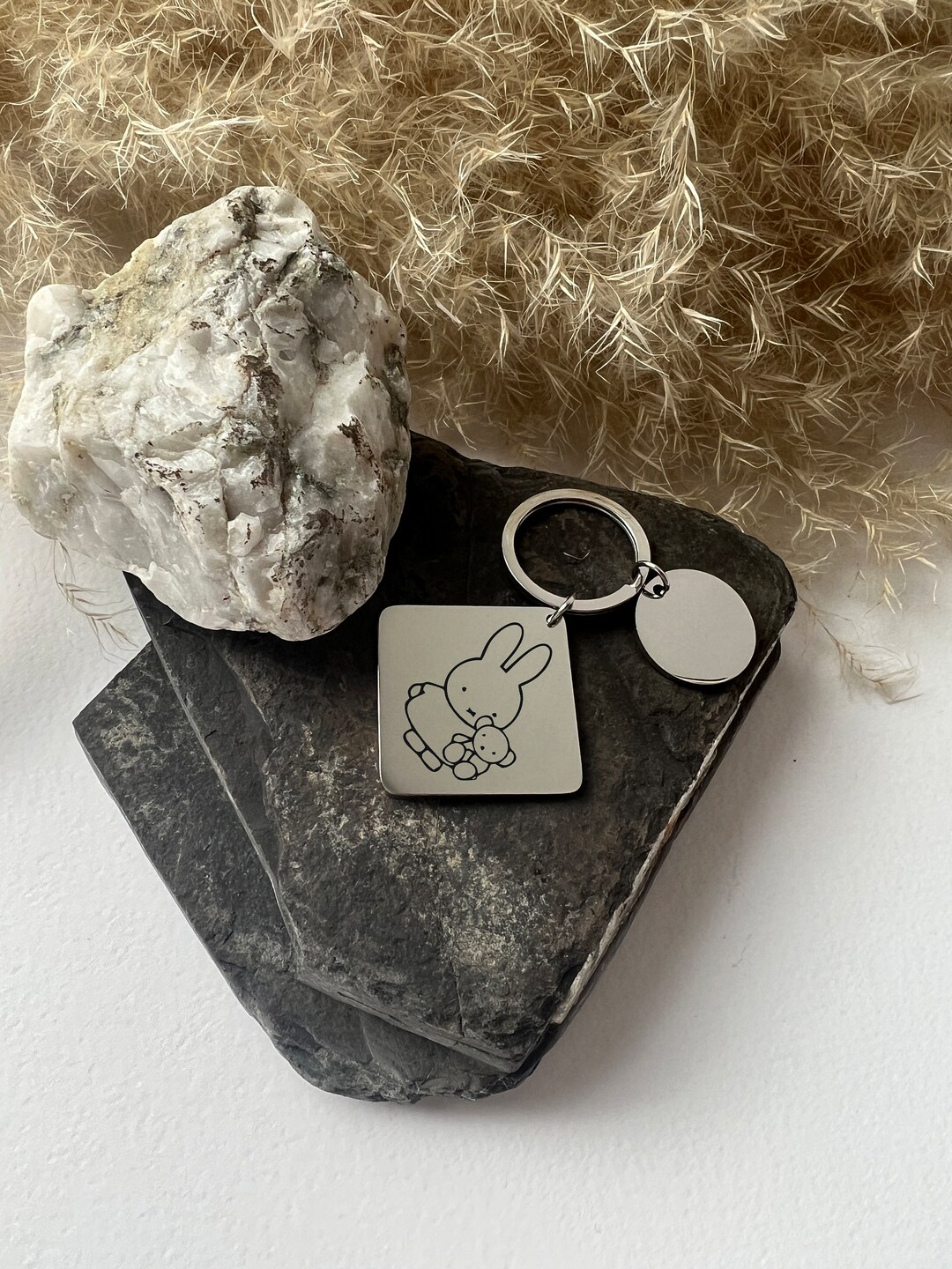 Miffy Charm Keychain Cute Frog Keychain Animal Keychain - Etsy