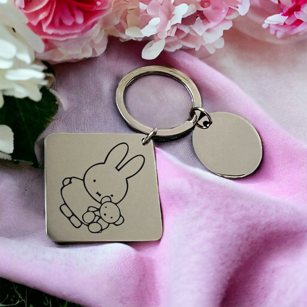 Miffy Charm Keychain, Cute Frog Keychain, Animal Keychain, Kawaii Frog ...