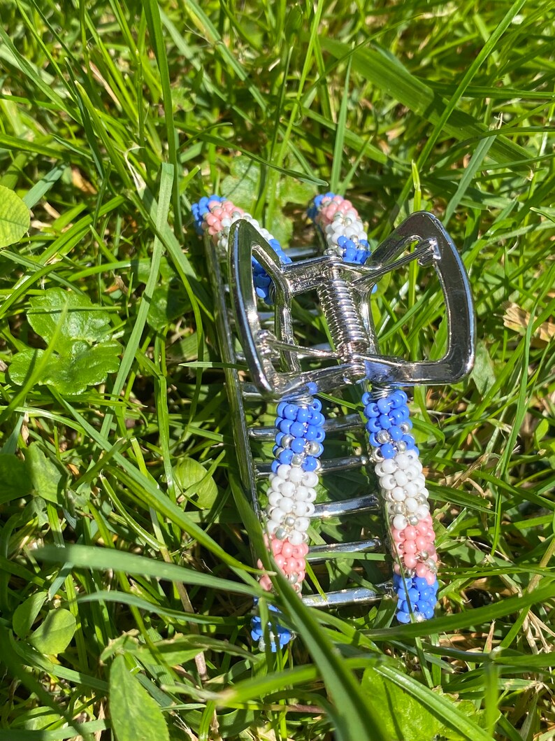 Beaded Claw Clip - Etsy