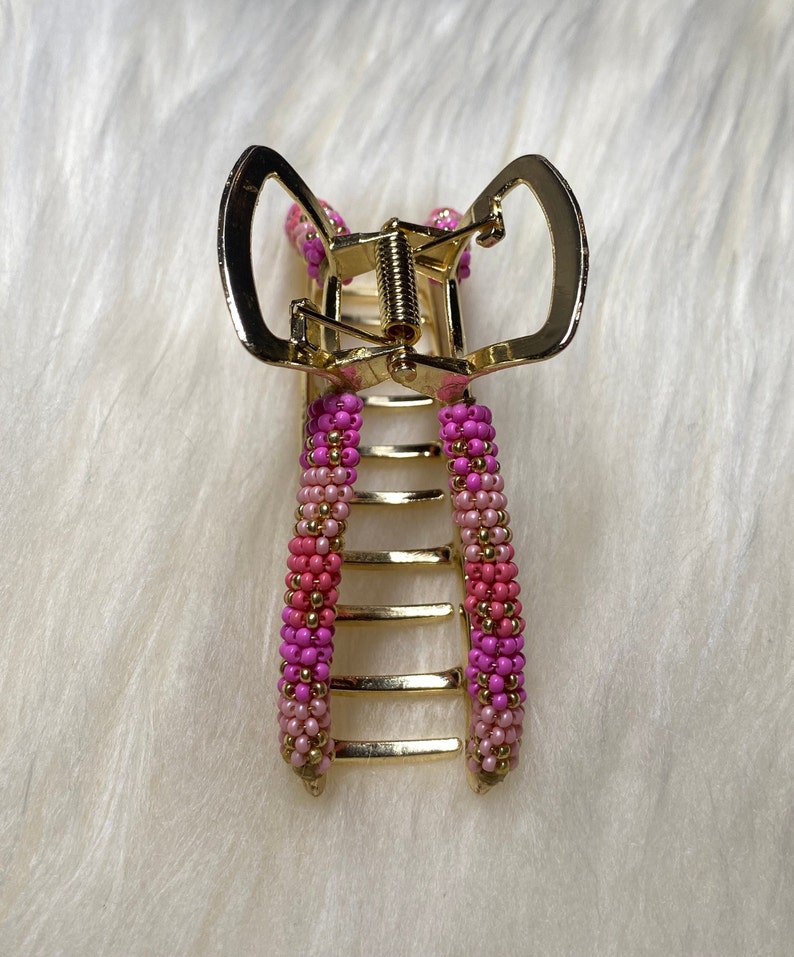 Beaded Claw Clip - Etsy
