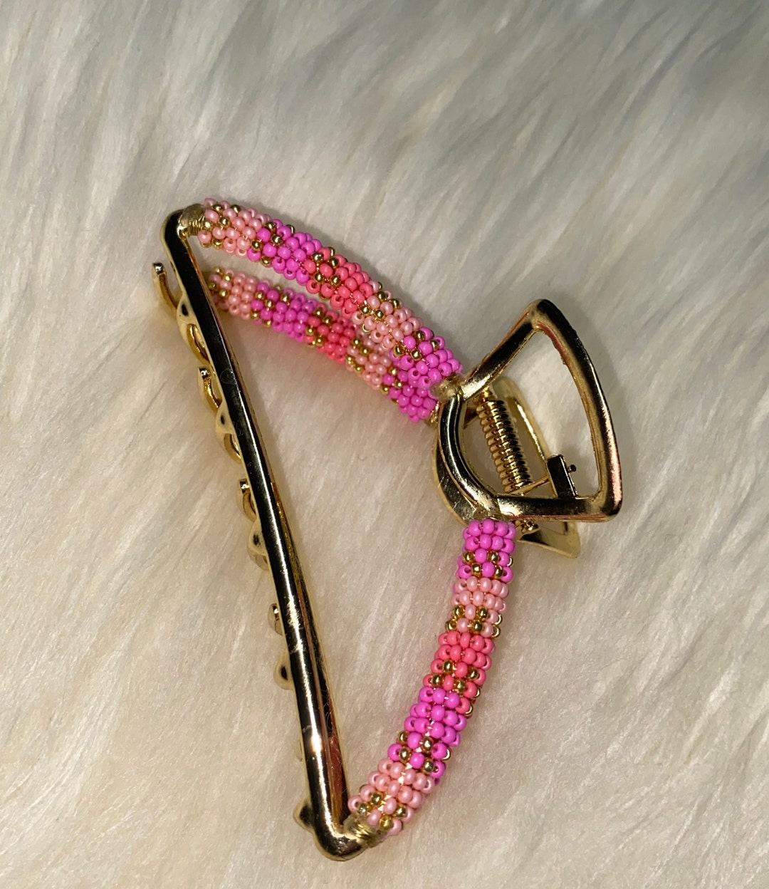 Beaded Claw Clip - Etsy