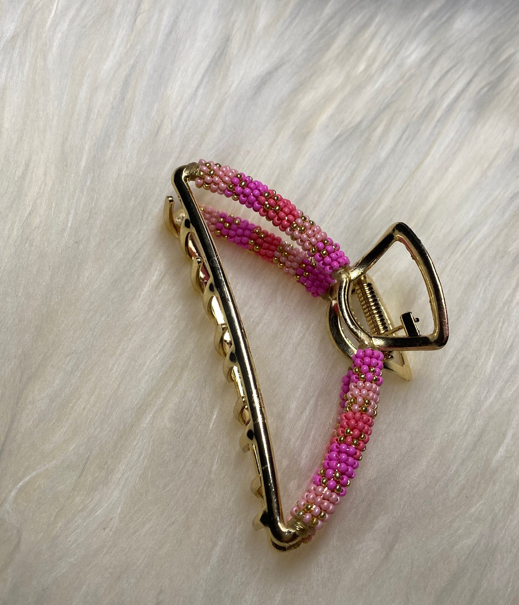 Beaded Claw Clip - Etsy