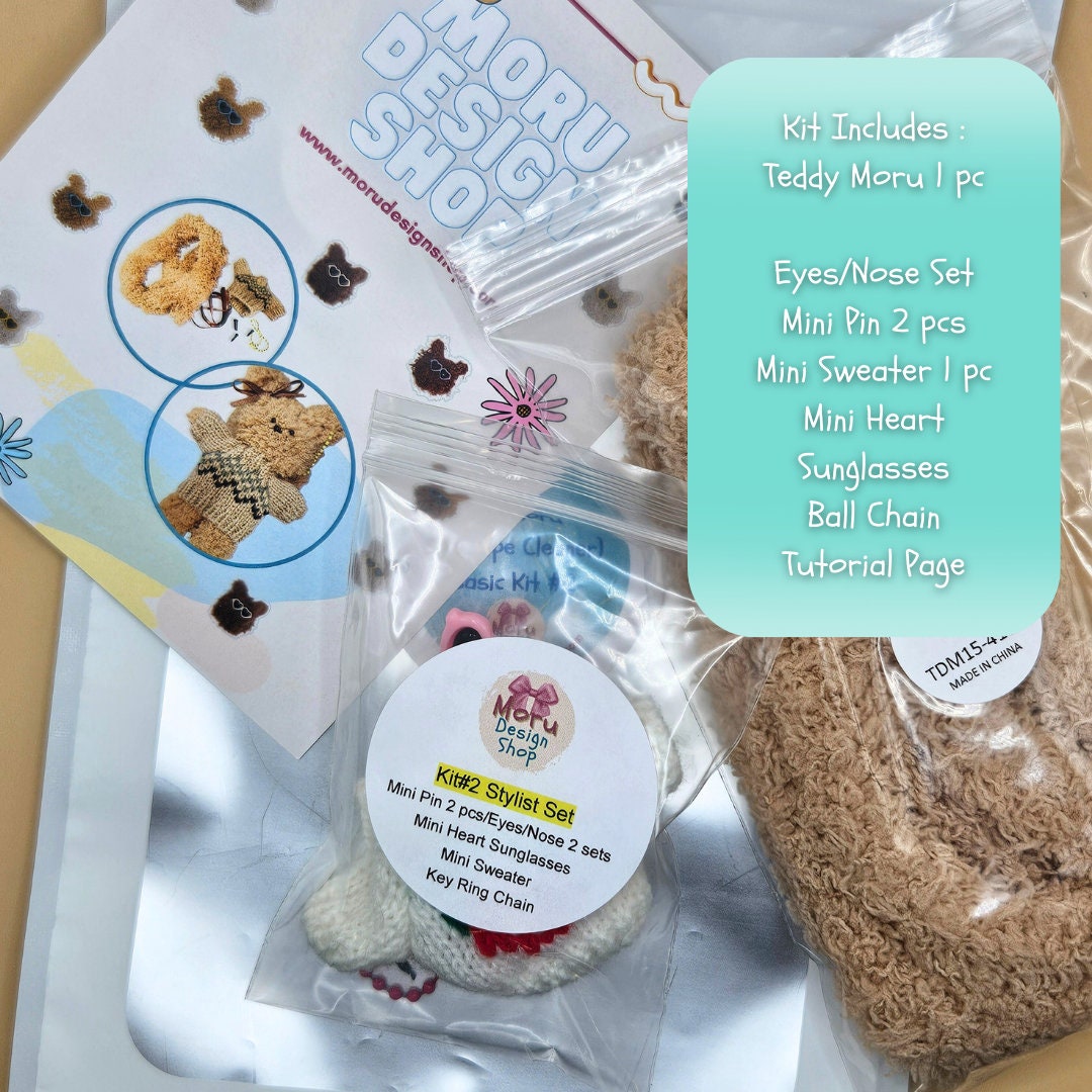 Moru Wire Kit 2 Stylist Set DIY Fur Wrapped Pipe Cleaners Kit With More ...