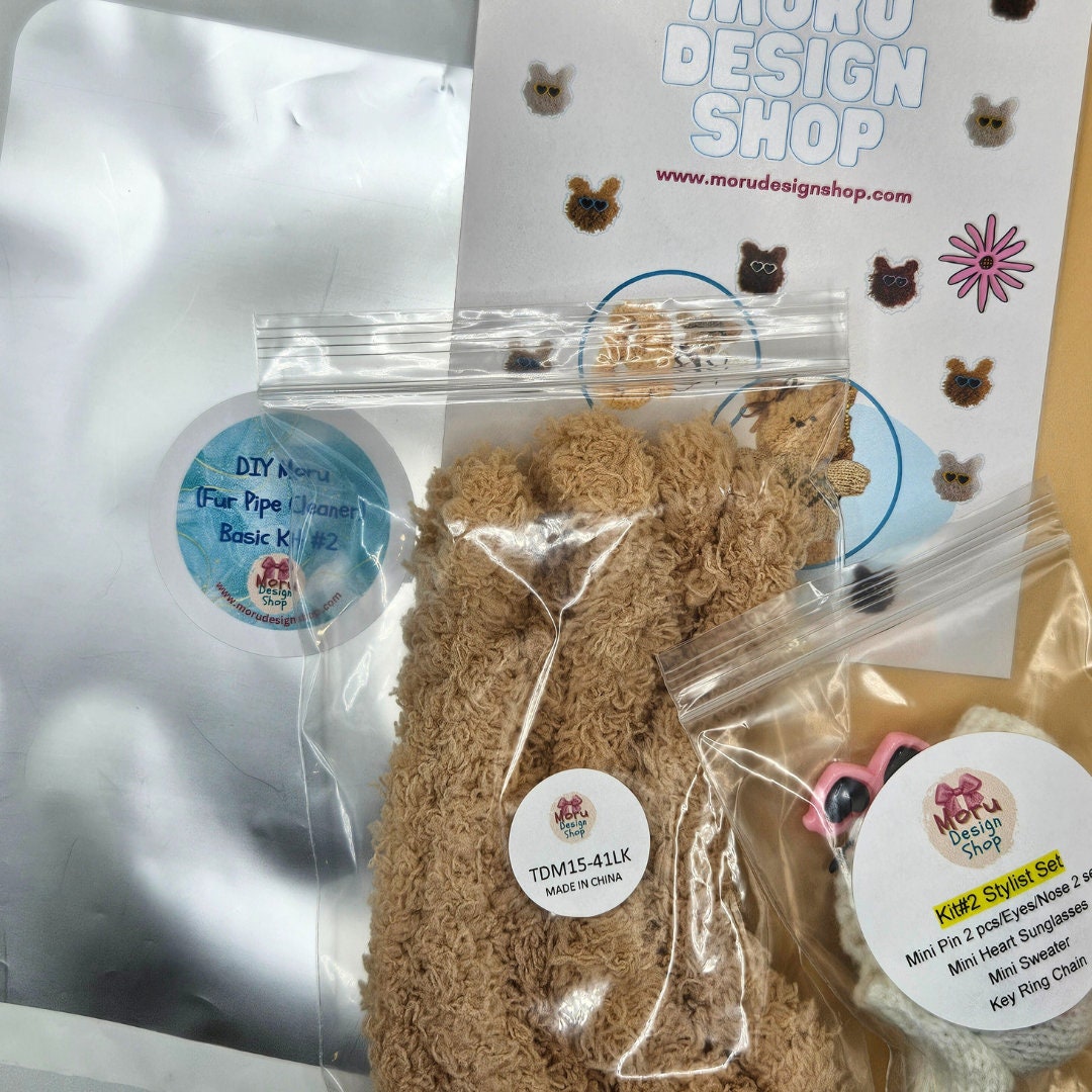 Moru Wire Kit 2 Stylist Set DIY Fur Wrapped Pipe Cleaners Kit With More ...