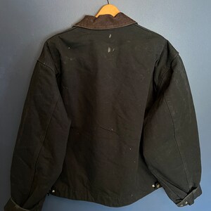 Vintage Y2K Black Carhartt Racing Detroit Blanket Lined Jacket Size 48 ...