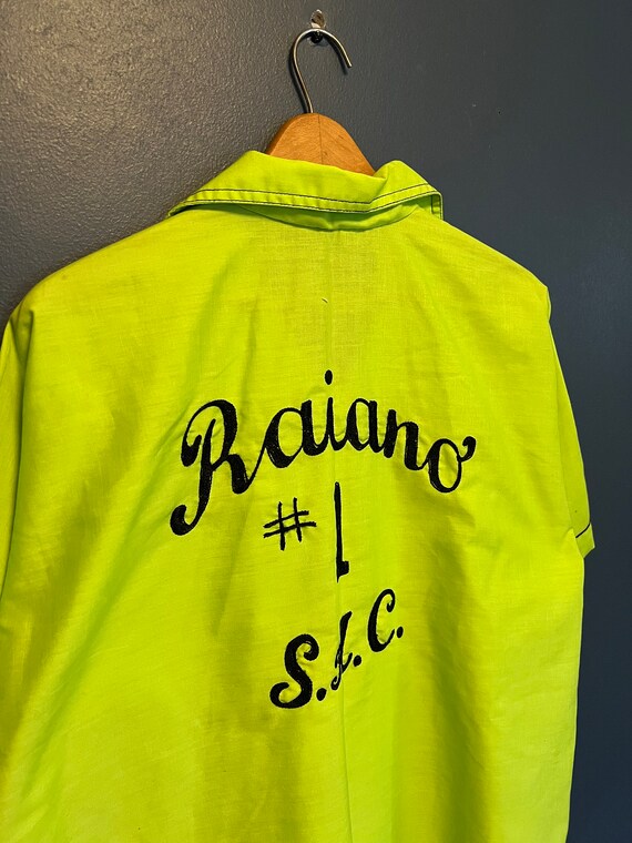 Vintage 70’s Nat Nast Chain Stitch Bowling Button Up … - Gem