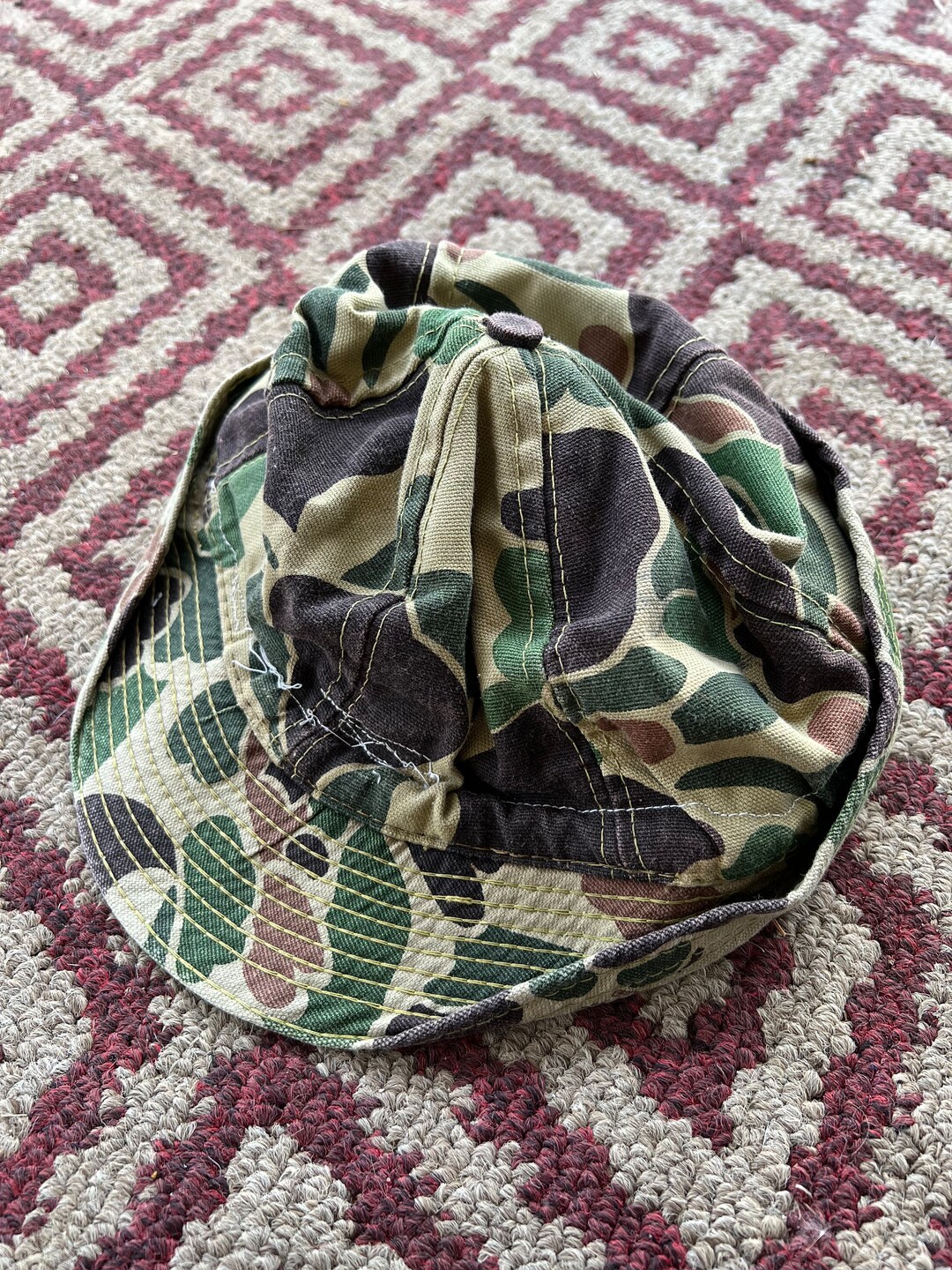 Vintage 70s Custom Maid Duck Camo Hunters Cap Size Small - Etsy