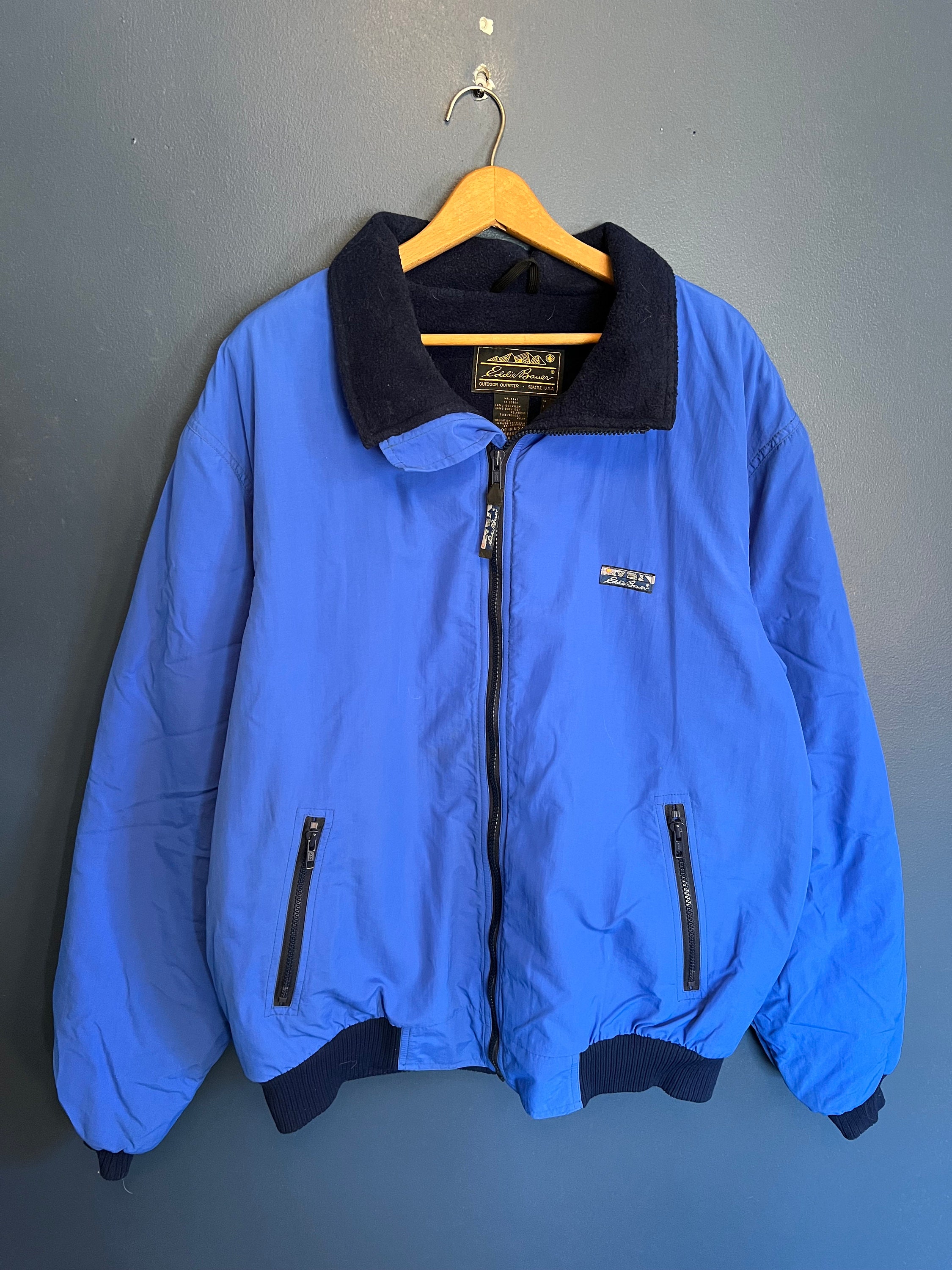 Vintage 90s Eddie Bauer Insulated Nylon Jacket Size XL - Etsy