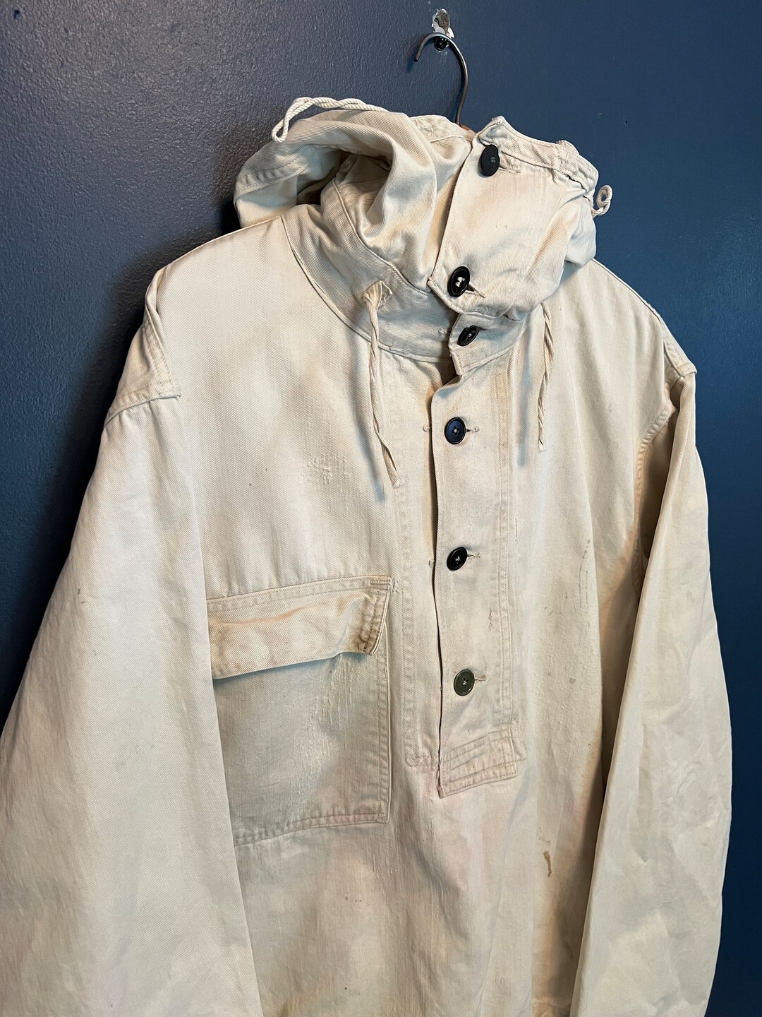 Vintage 40s World War 2 USN Gas Mask Gunner Smock Size XL - Etsy