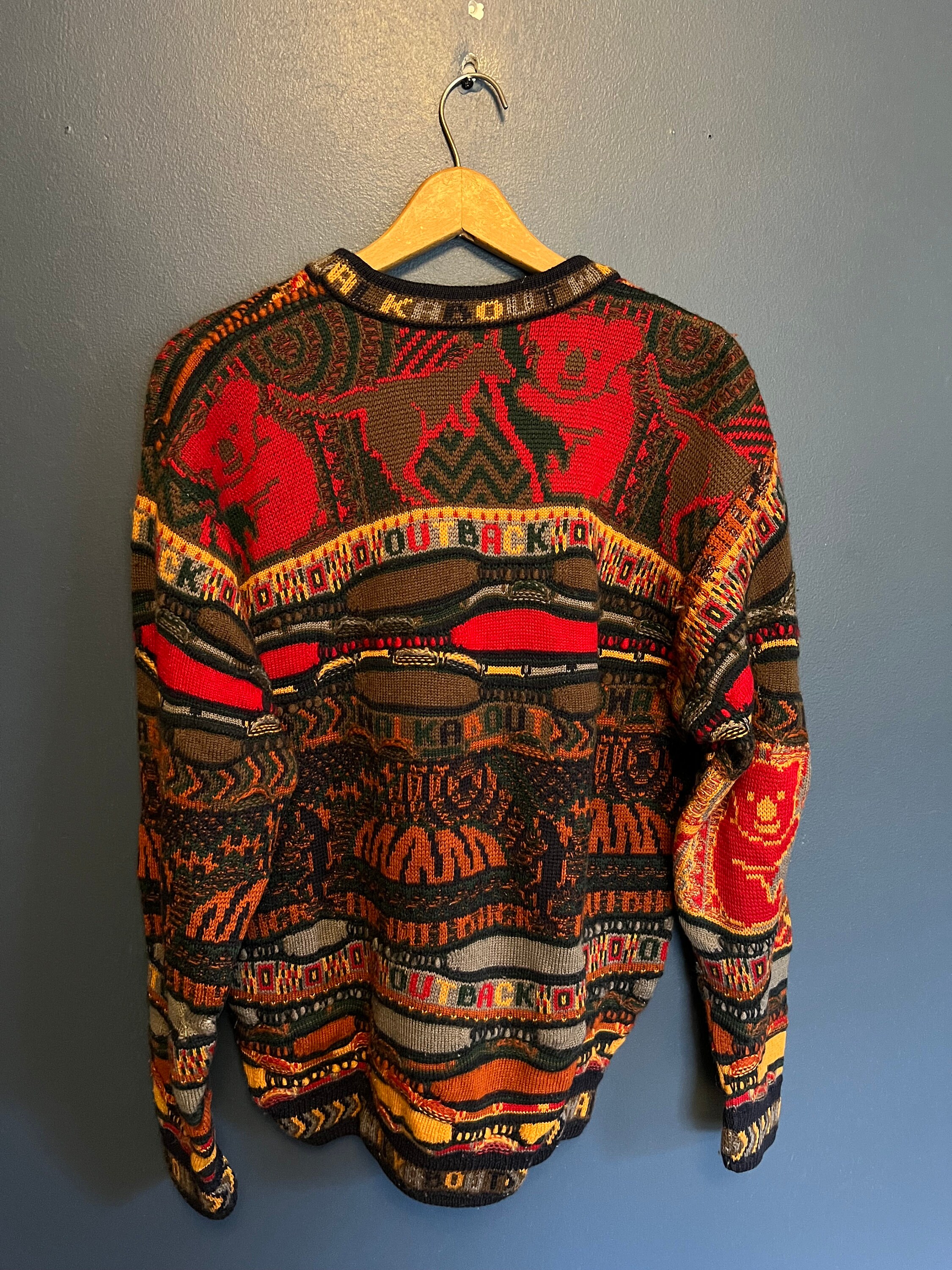Vintage 90s Coogi Australia Outback Koala 3D Knit Wool Sweater Size ...