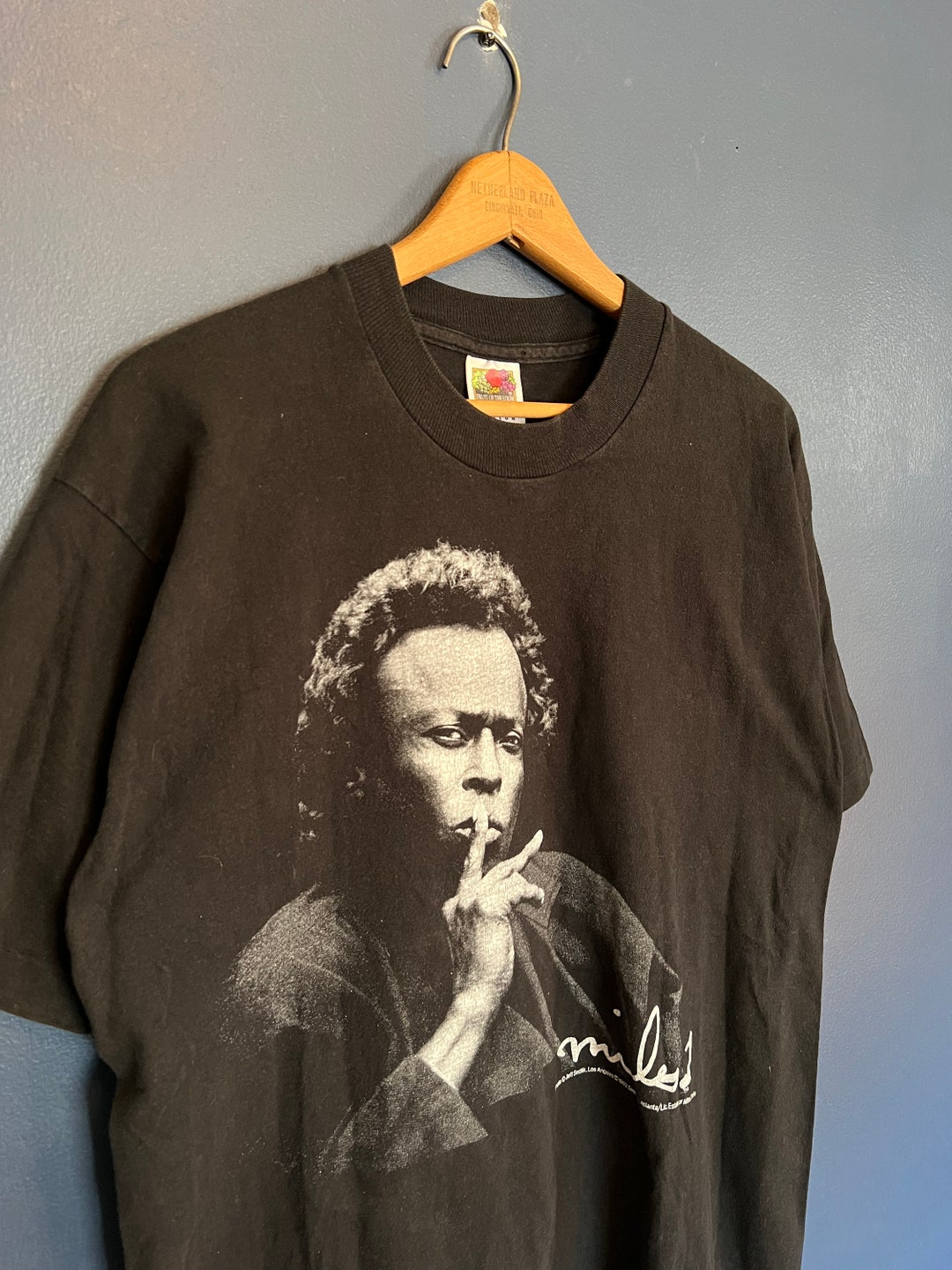 Vintage 90s Miles Davis Jazz Graphic Tee Size Large - Etsy