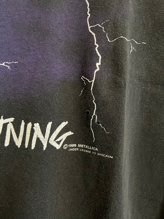 Vintage 1989 Metallica Ride The Lightning Band Tee Si… - Gem