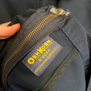 Vintage 70s Osh Kosh Cotton Zip Work Jacket Size S/M - Etsy