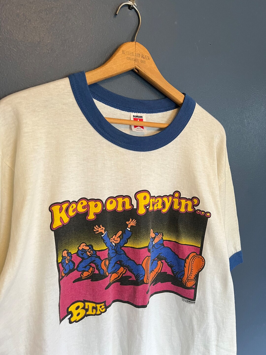 Vintage 90s Big Tent Revival Ringer Band Tee Size XL - Etsy