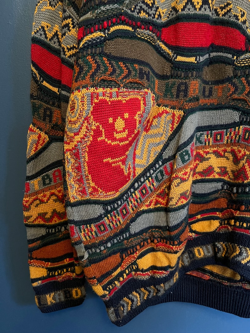 Vintage 90s Coogi Australia Outback Koala 3D Knit Wool Sweater Size ...