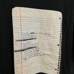 Vintage Y2K Kurt Cobain Nirvana Note Page Tee Size M/L - Etsy