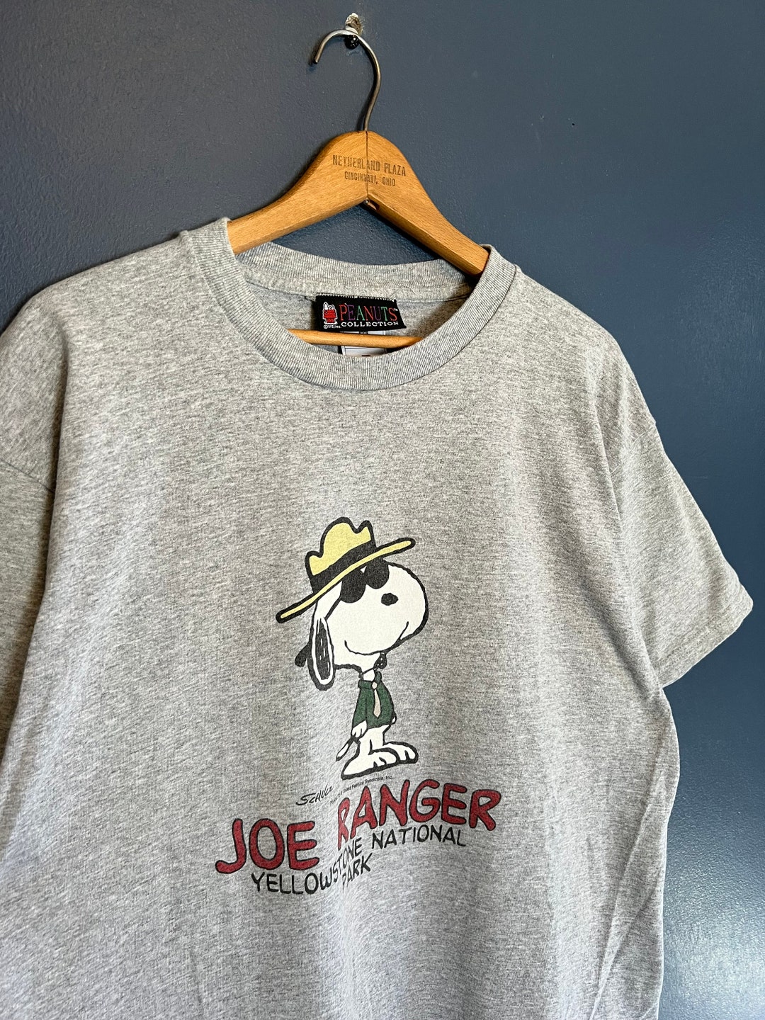 Vintage 90s Peanuts Snoopy Joe Ranger Tee Size Xl Etsy Uk