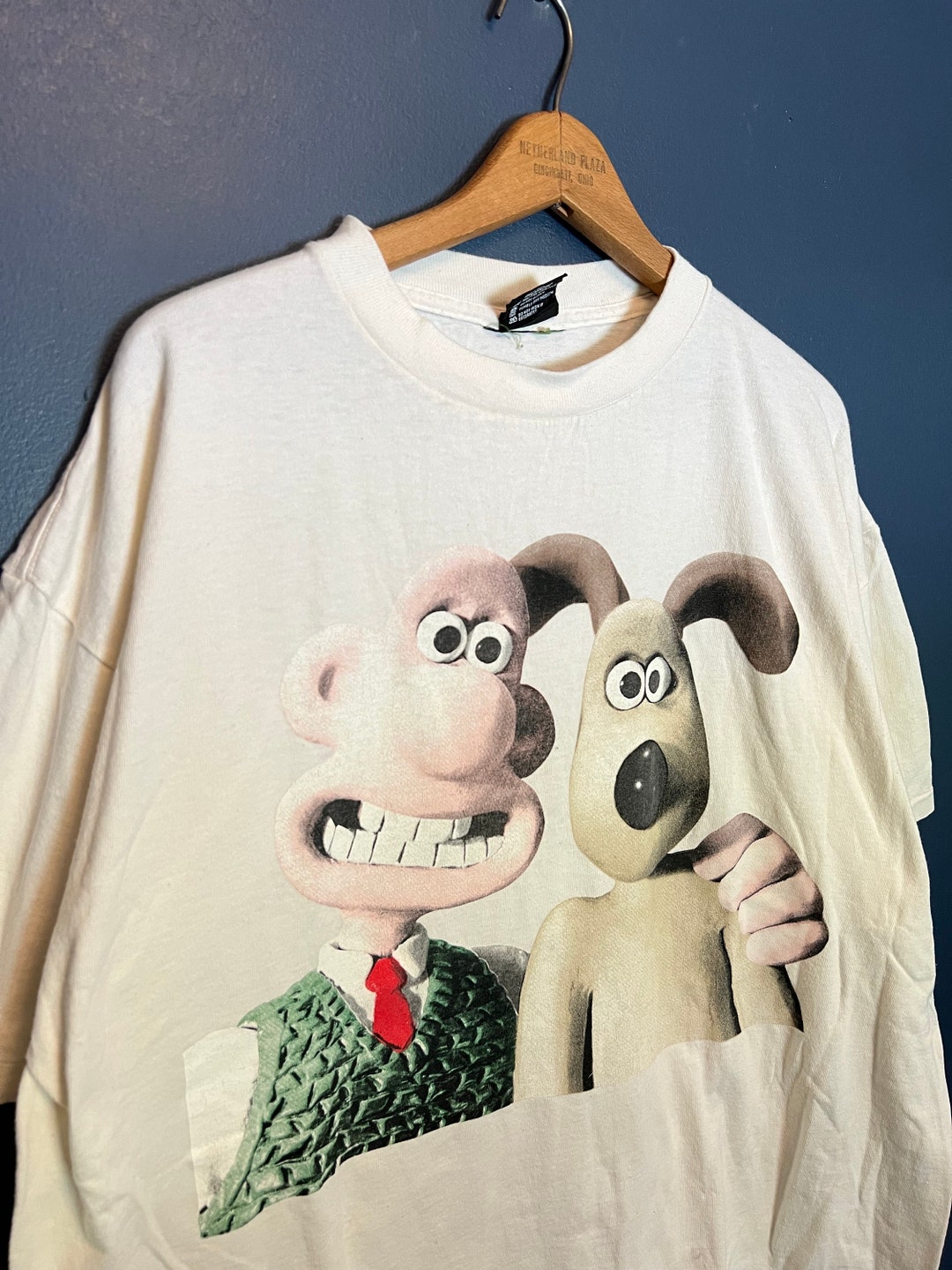 Vintage 90s Wallace and Gromit Cartoon Graphic Tee Size XL - Etsy