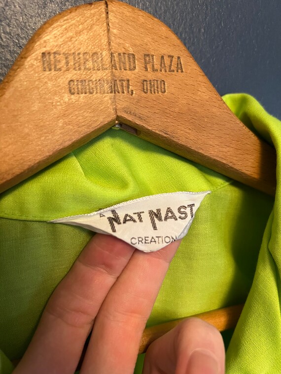 Vintage 70’s Nat Nast Chain Stitch Bowling Button Up … - Gem