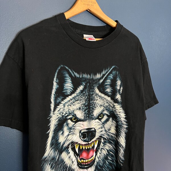 Vintage Wolf Shirt - Etsy
