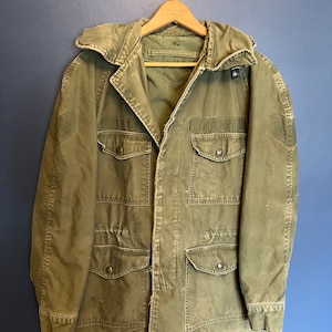 Vintage 60s M60 Olive Green Army Field Jacket Size M/L Tall - Etsy