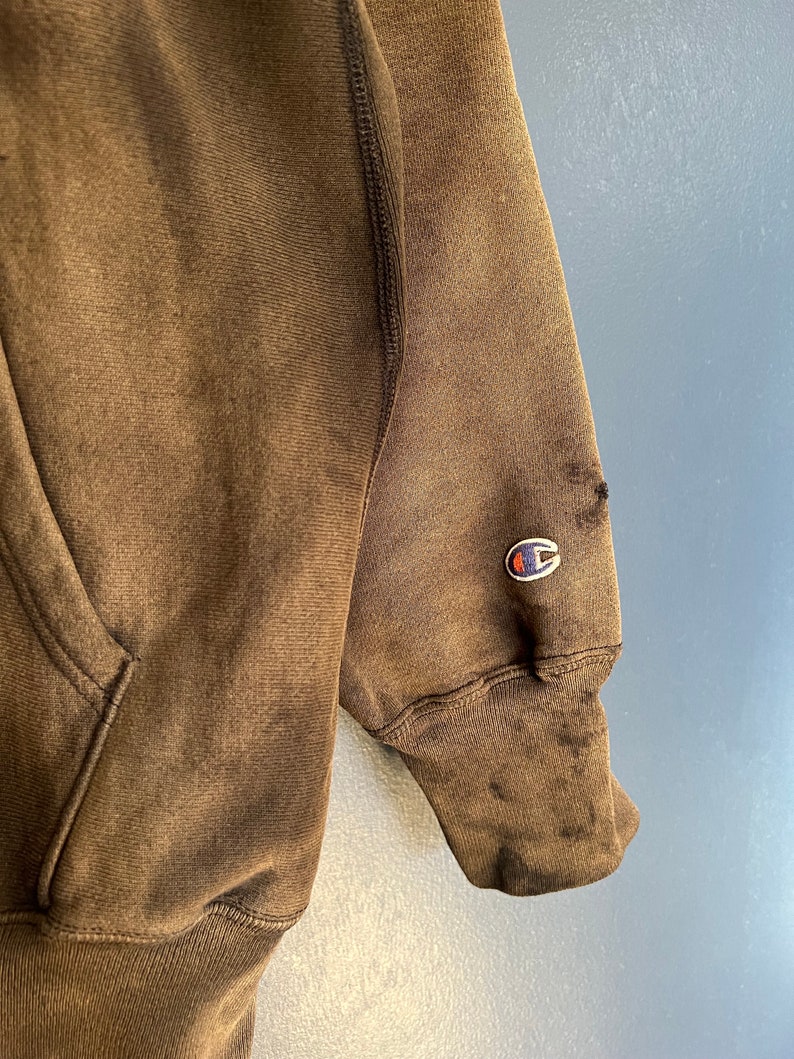 Vintage 90s Champion Reverse Weave Black Sun Fade Distressed Hoodie Size XXL USA Made - Etsy