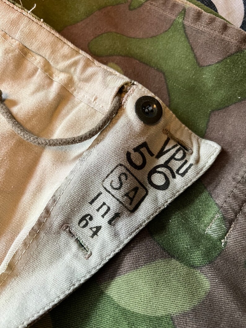 Vintage 60s/70s Swedish Military Splinter Camo Over Pants Size XXL ...