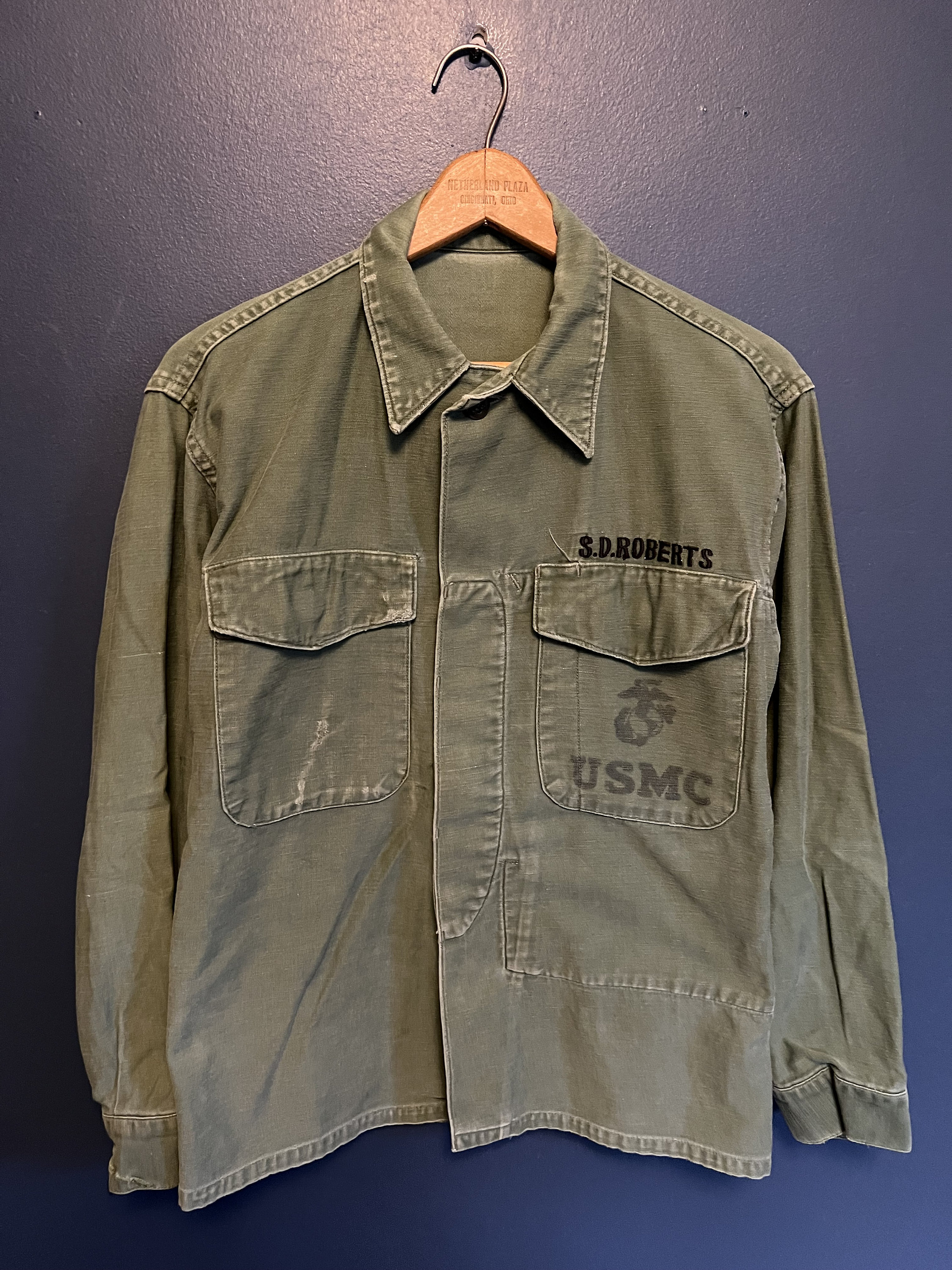 Vintage 50s USMC P-56 Olive Green Field Shirt Size Small - Etsy